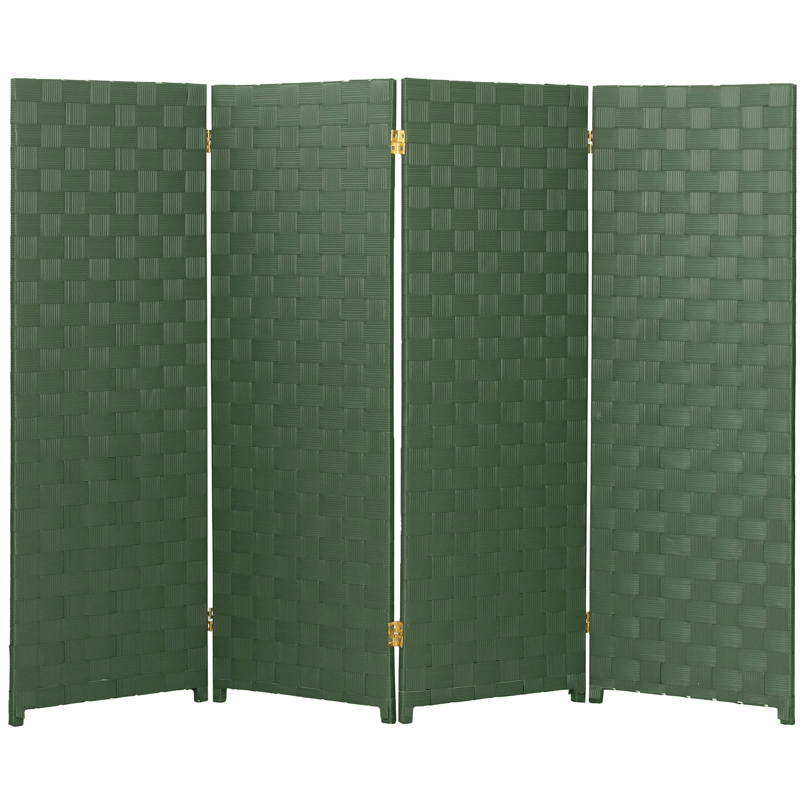 Buy 4 ft. Short Woven Fiber Outdoor All Weather Folding Screen Online ...