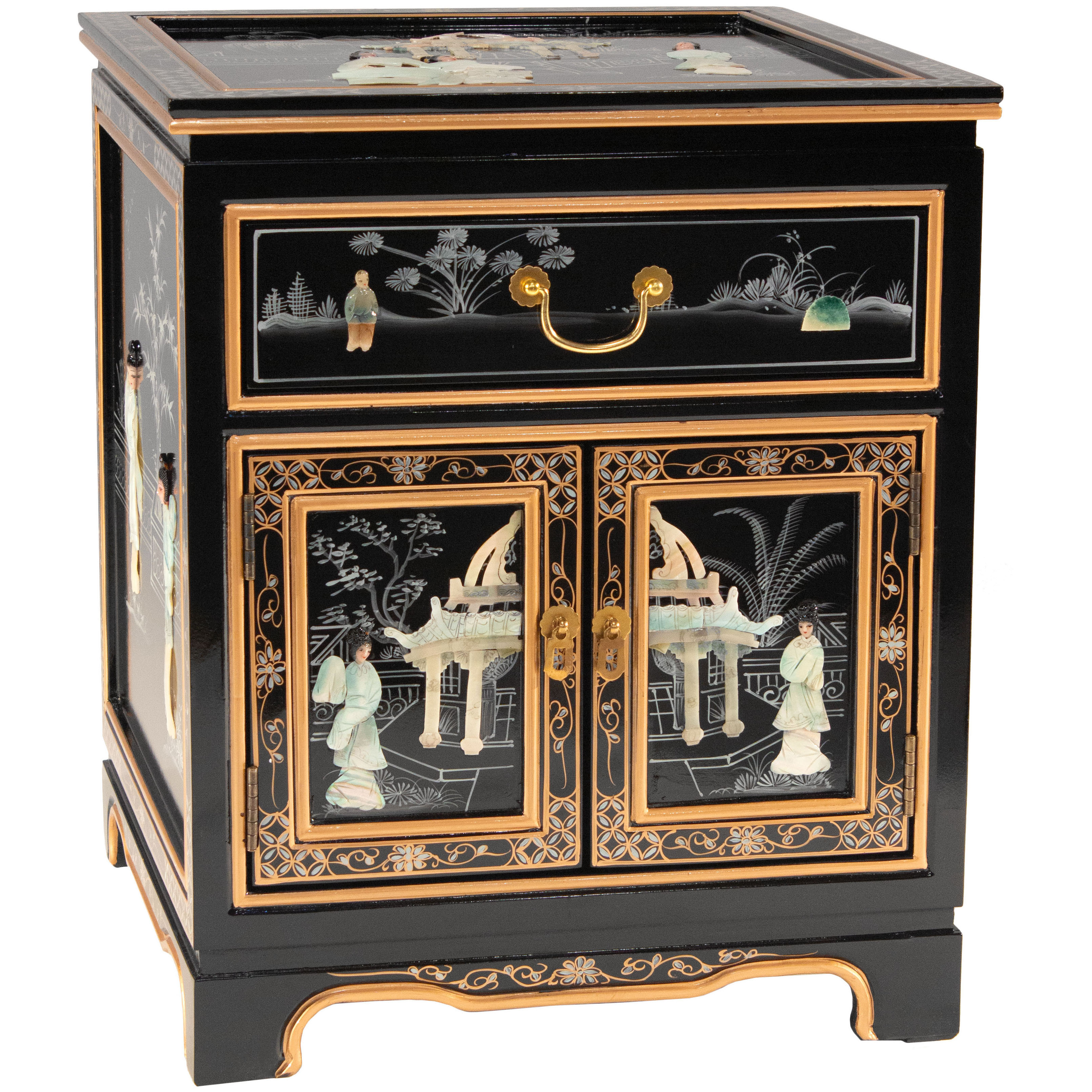 Buy Black Lacquer End Table - Royal Ladies Online (L3-8645 ...