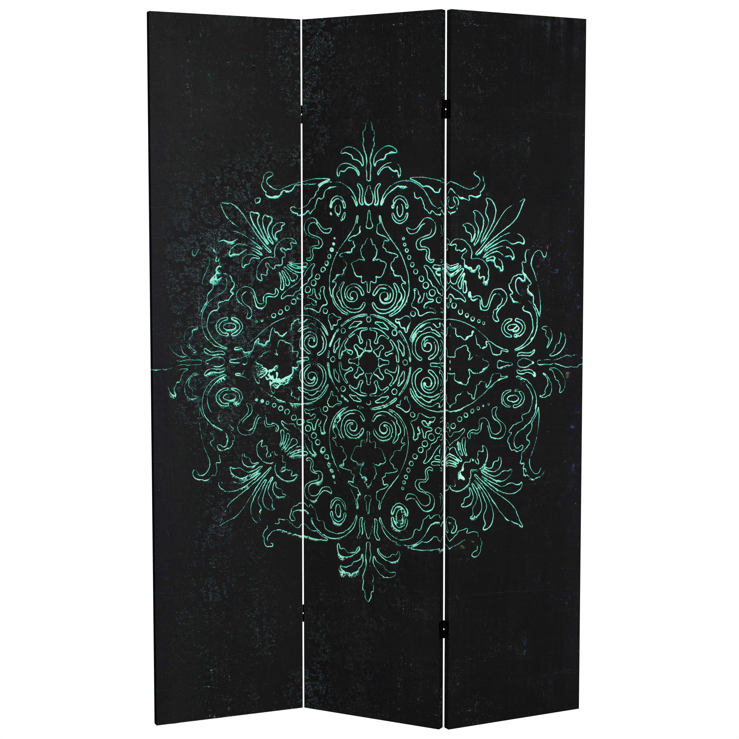 Buy 6 ft. Tall Double Sided Sacred Geometry Canvas Room Divider Online ...