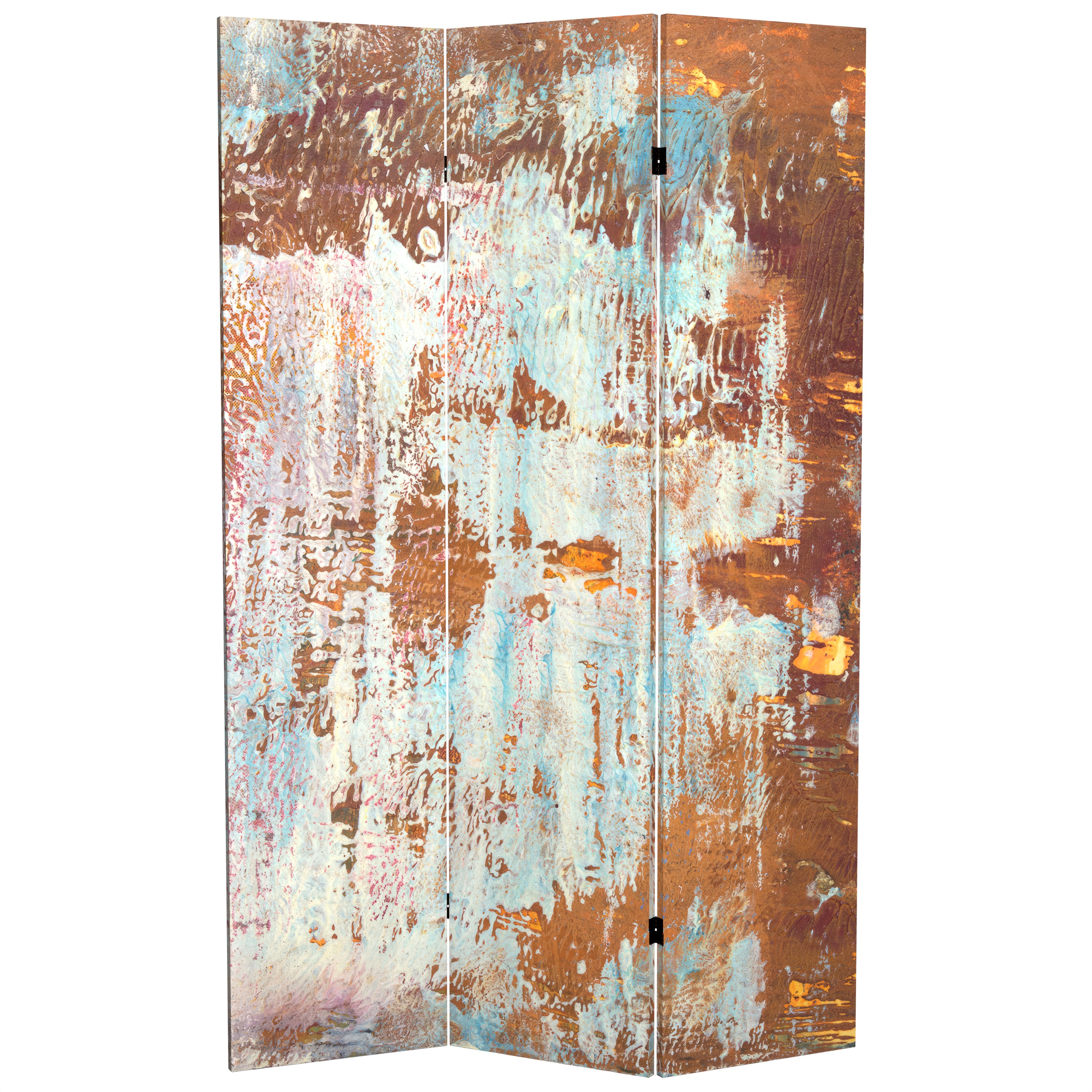 Buy 6 ft. Tall Double Sided Rust Canvas Room Divider Online (CAN-GITA77 ...