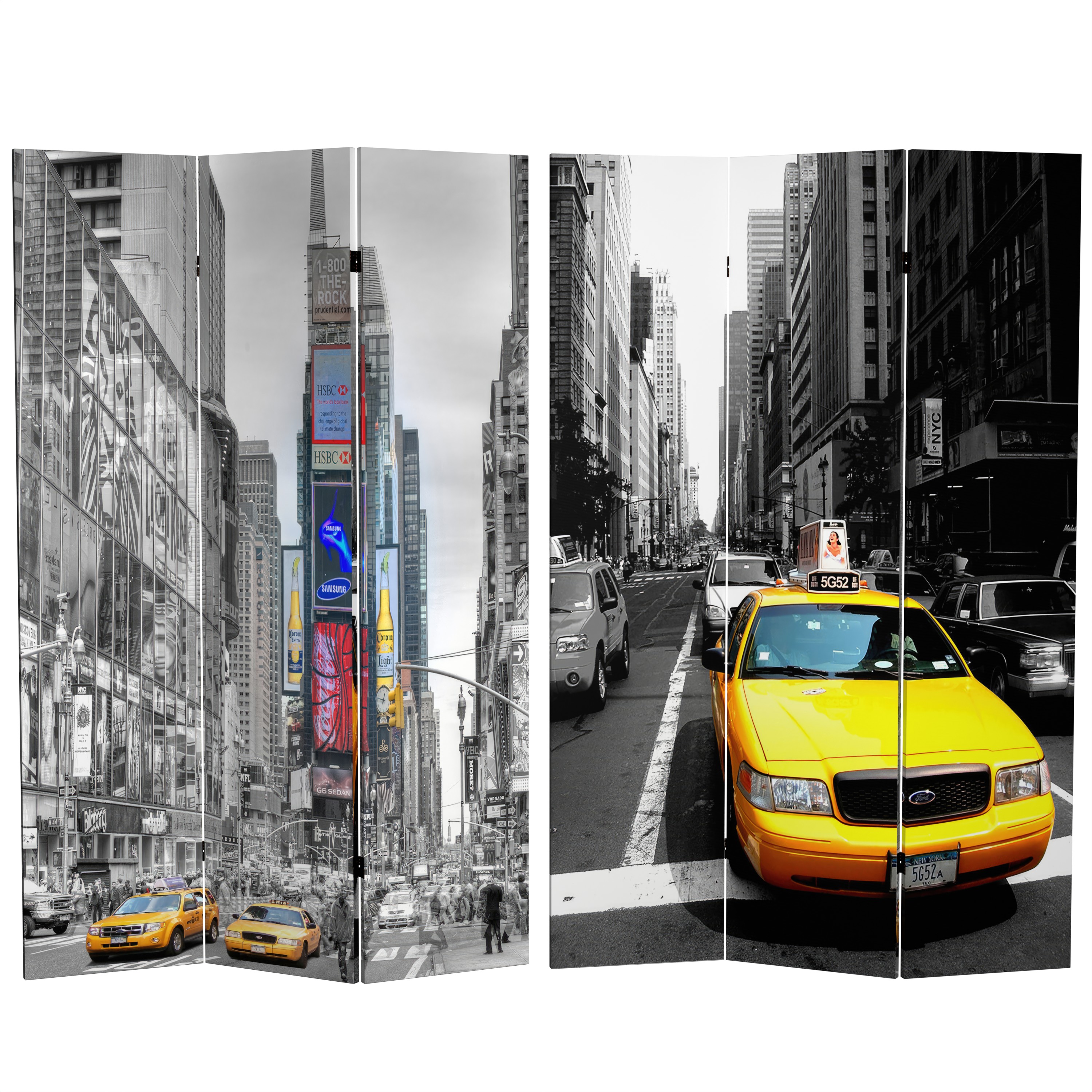 Buy 6 ft. Tall Double Sided New York Taxi Room Divider Online (CAN-TAXI ...