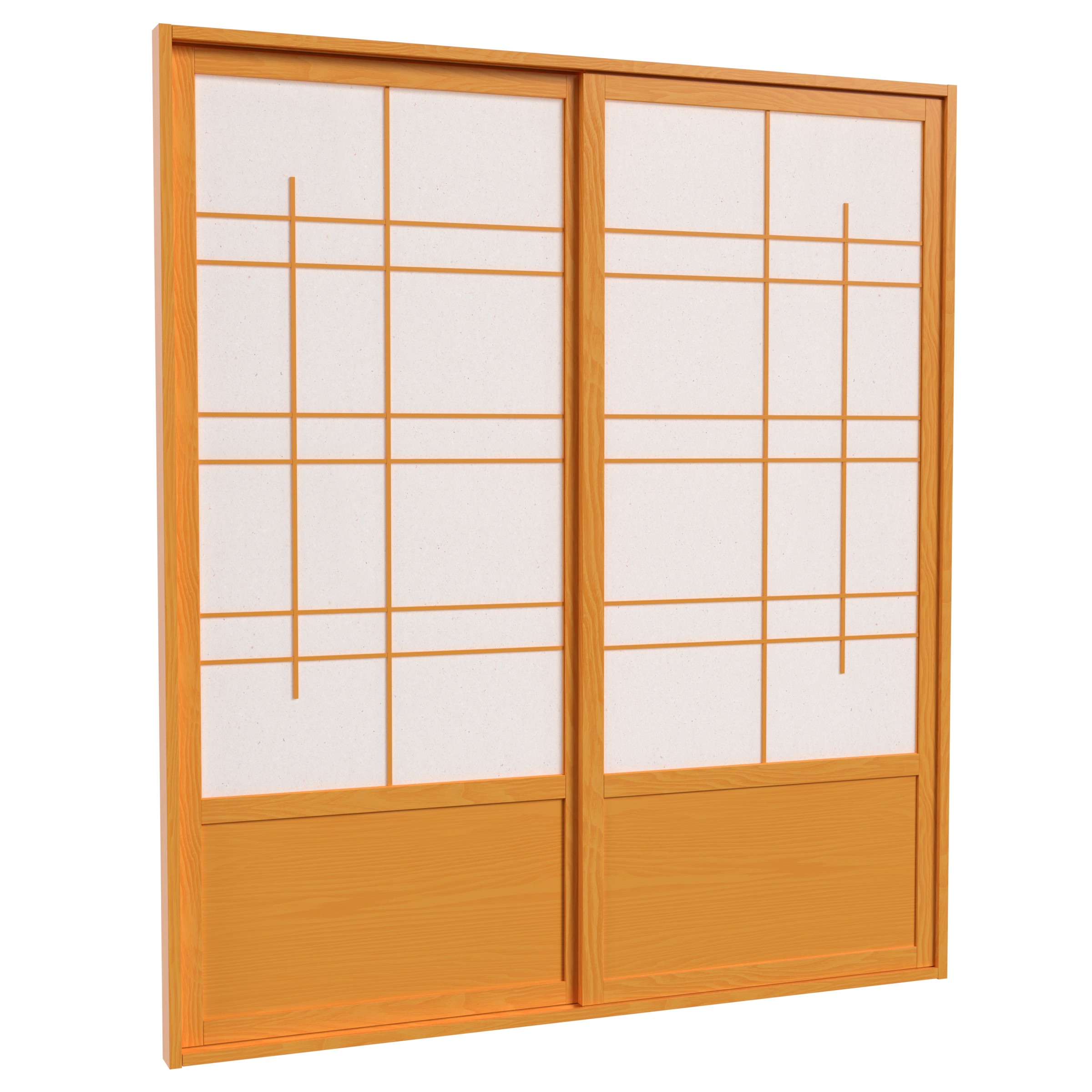 OrientalFurniture.com: 7 ft. Tall Eudes Shoji Sliding Door Kit (Double ...
