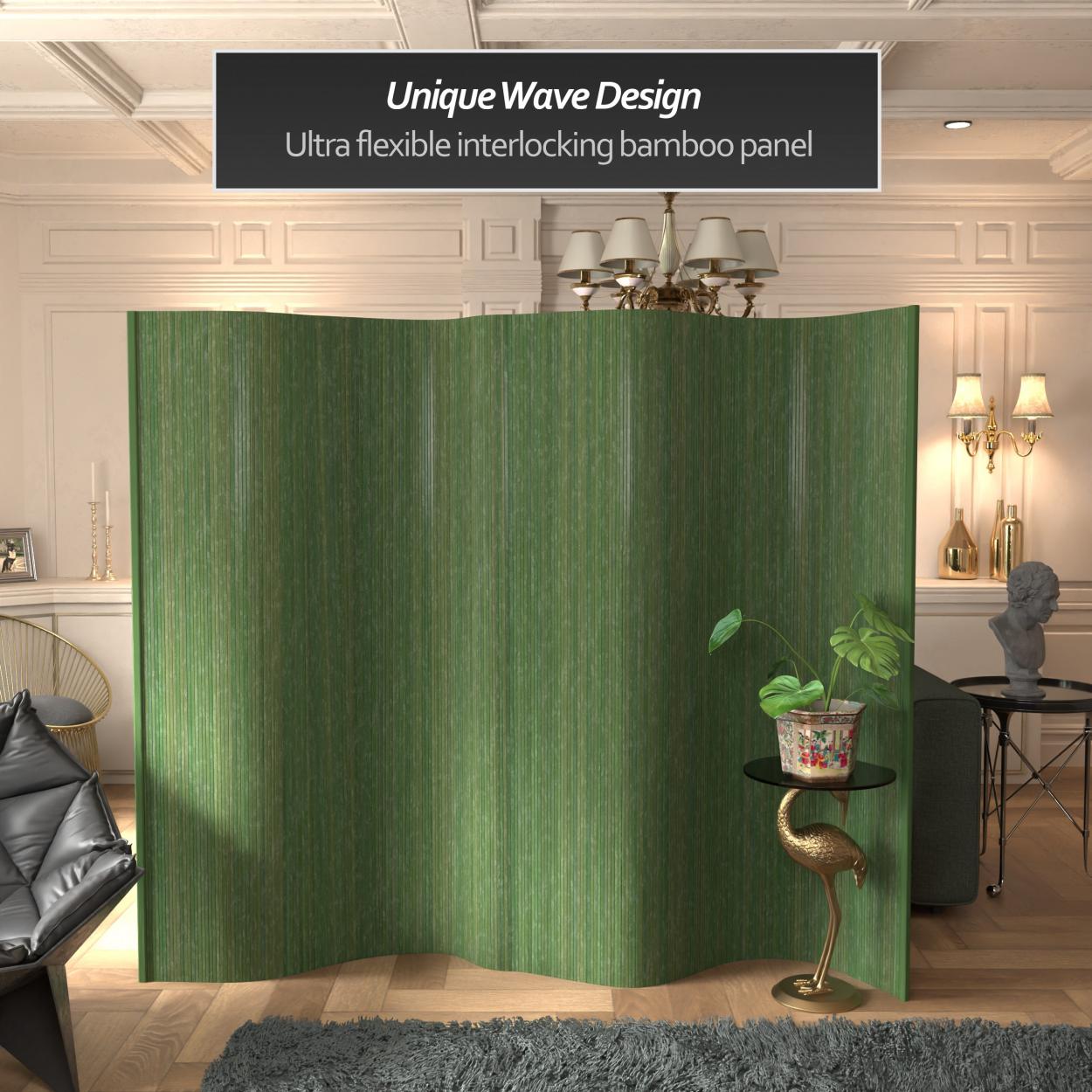 Bamboo wave room divider store