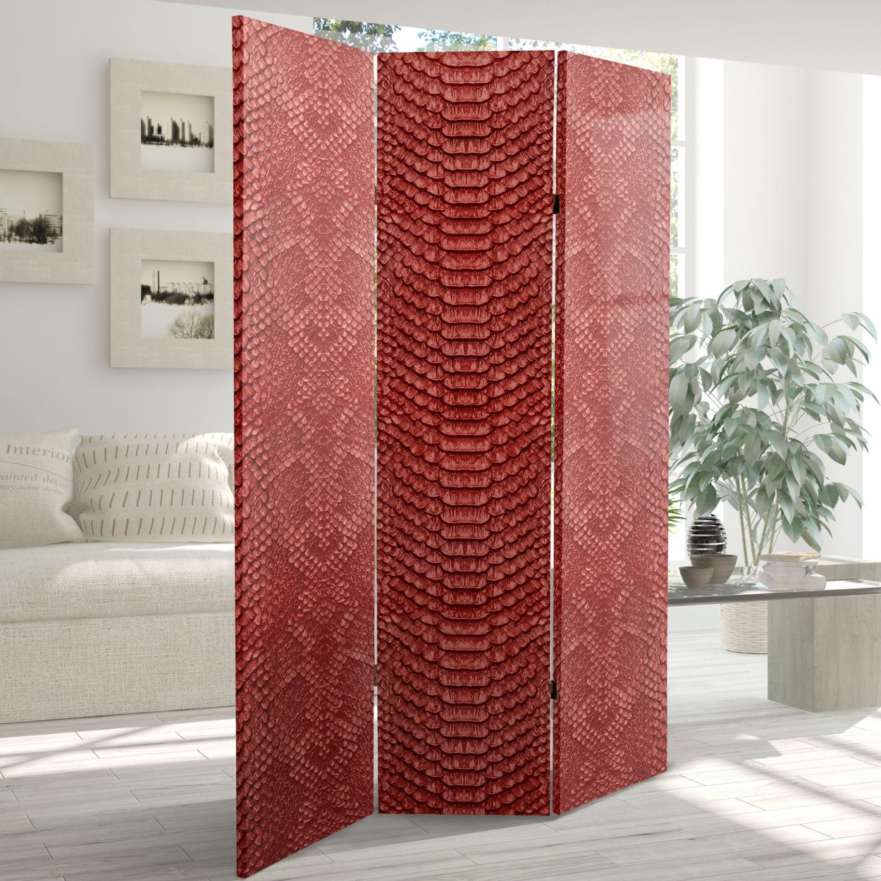 Red Snake Skin Pattern