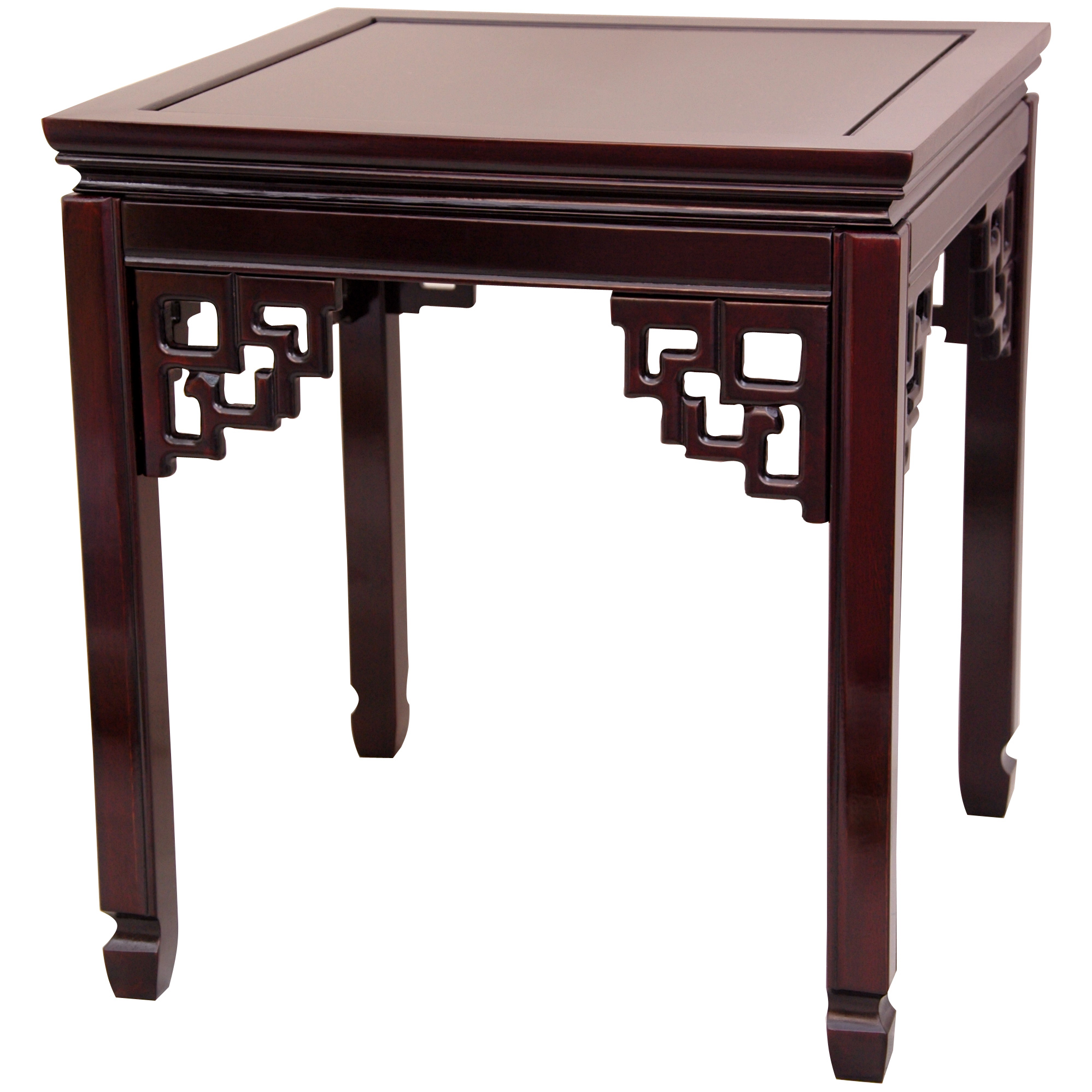 OrientalFurniture.com: Rosewood Square Ming End Table - Rosewood