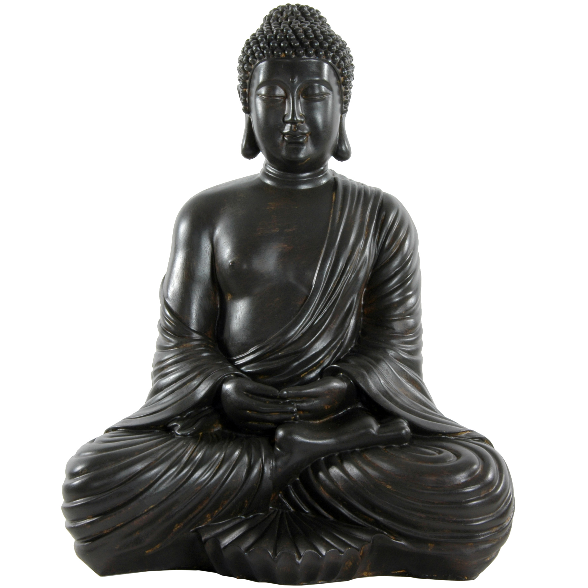 OrientalFurniture.com: 17" Japanese Sitting Buddha Statue