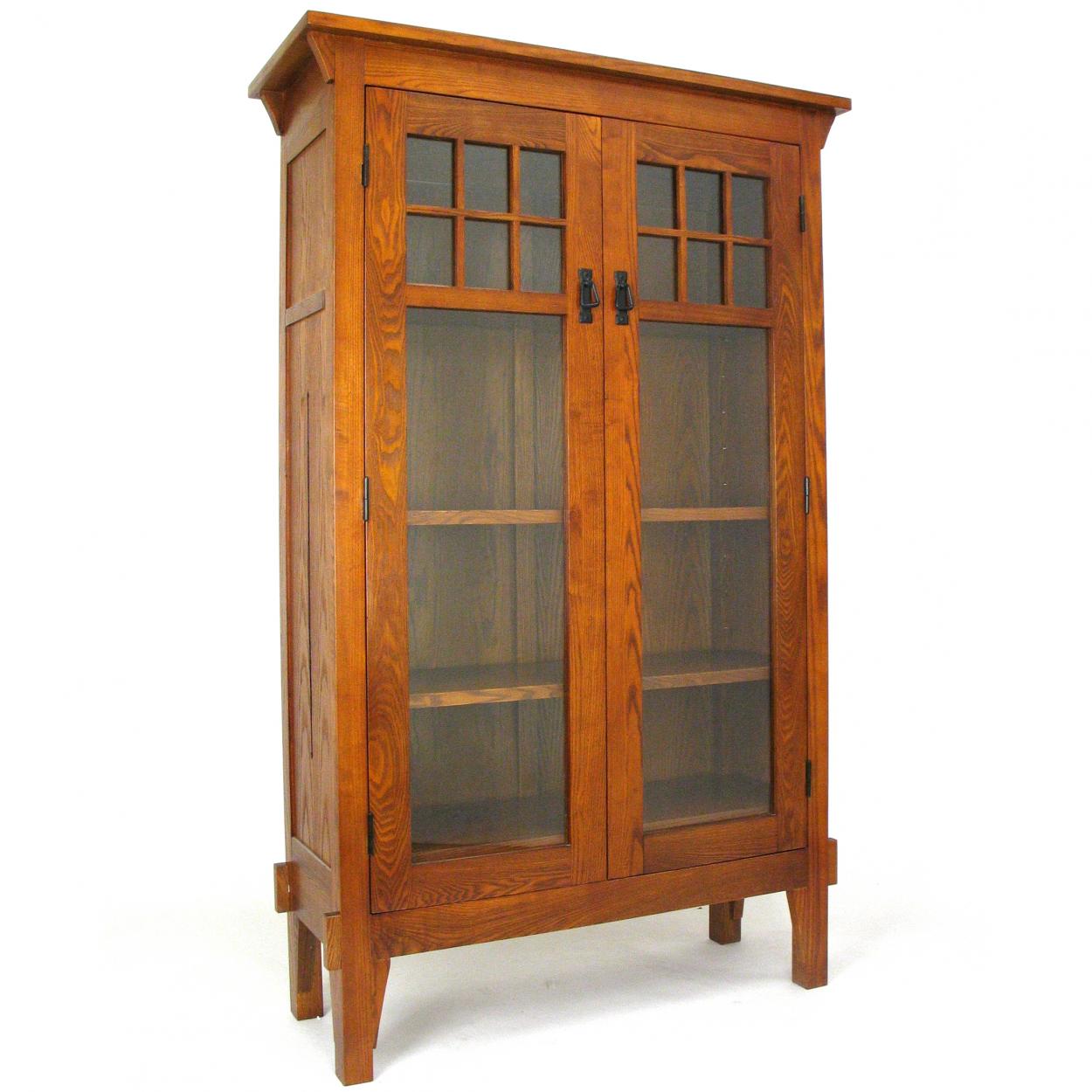 Mission style curio cabinet store